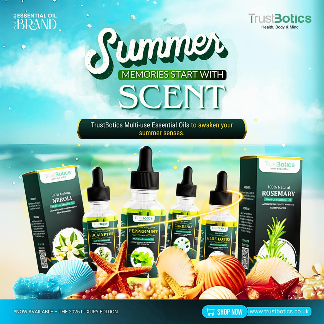 TrustBotics | Luxurious Natural Multi-Use Essential Oils UK